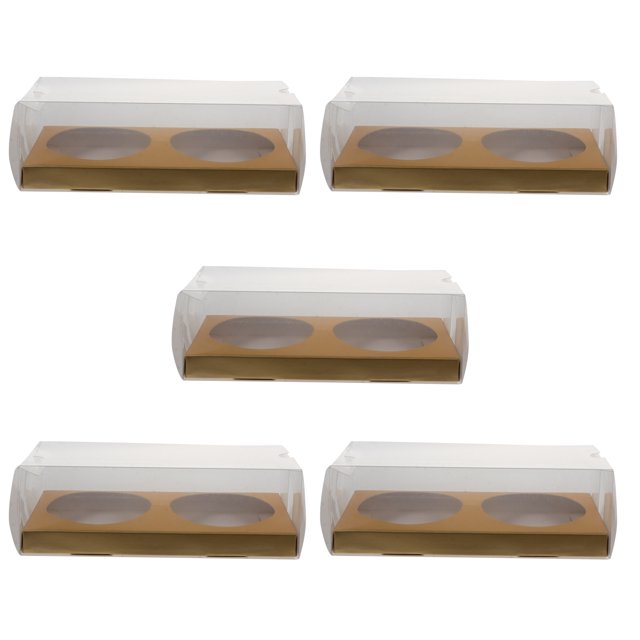 Egg Yolk Puff Boxes Bakery Packing Plastic Dessert Containers Cake Moon ...