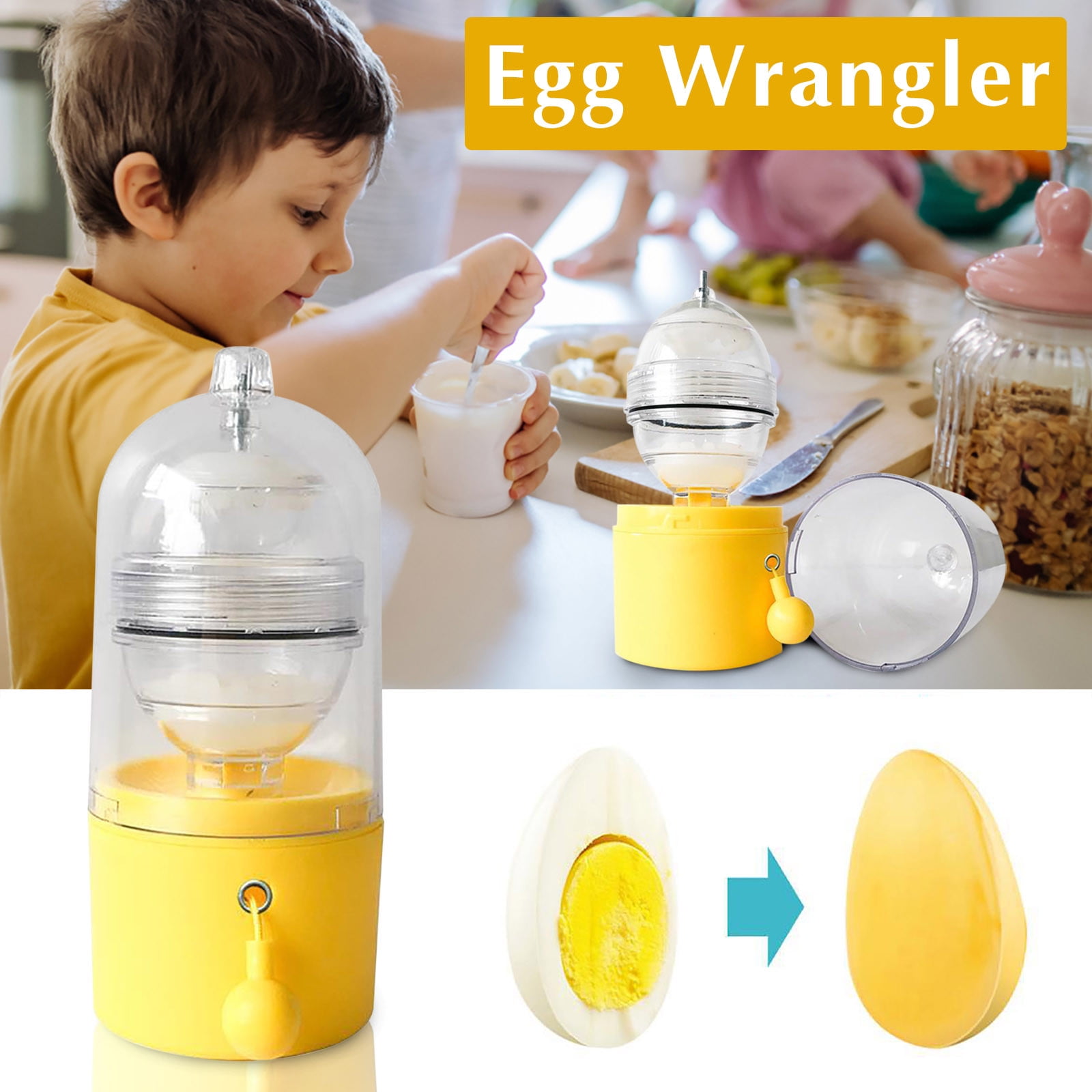 Egg Yolk Shaker, Golden Egg Mixer Tool Featuring Hand-Pull Stirring ...