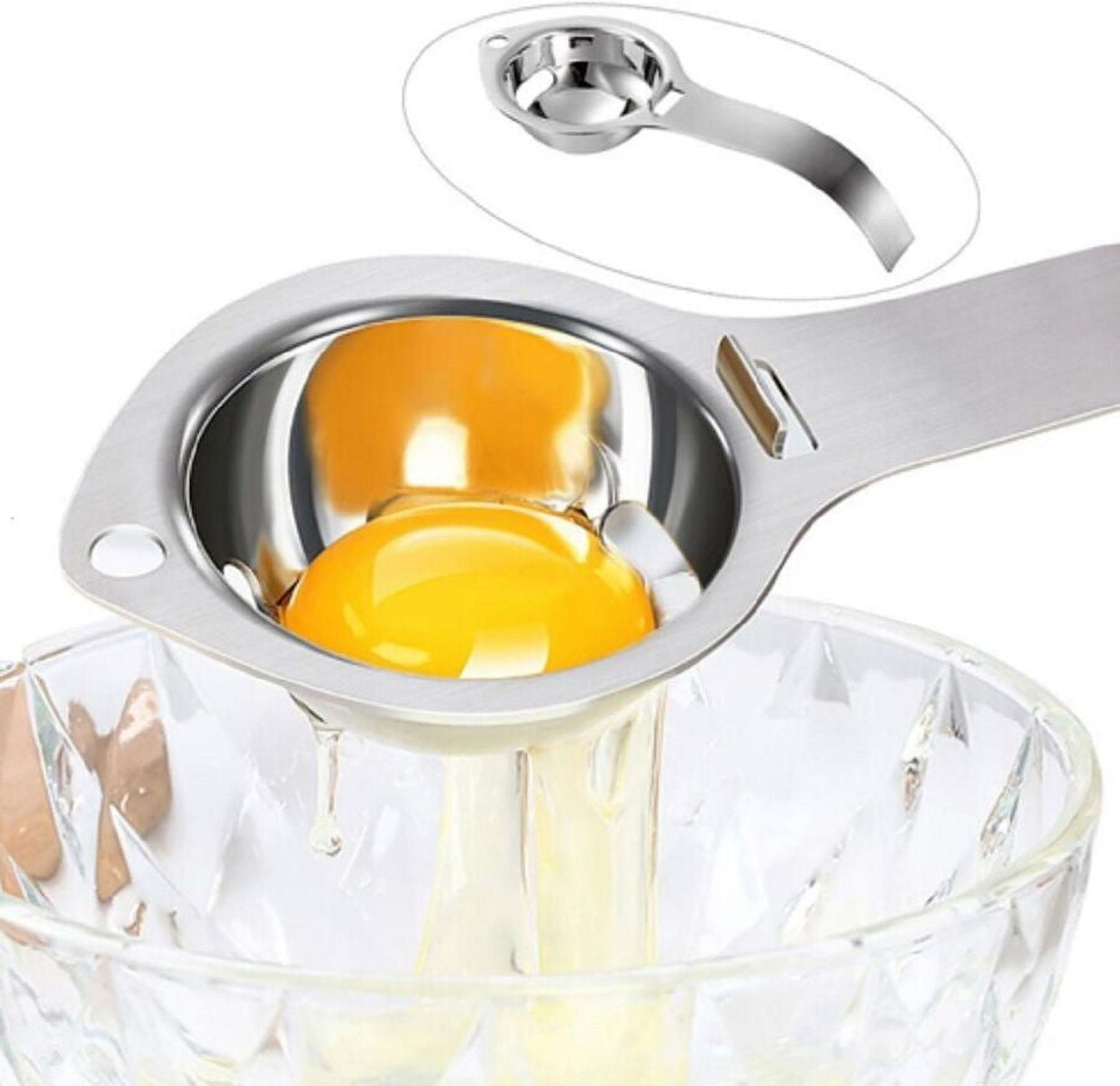 Egg Yolk White Separator Kitchen Gadget - Easy Divider Holder Sieve ...