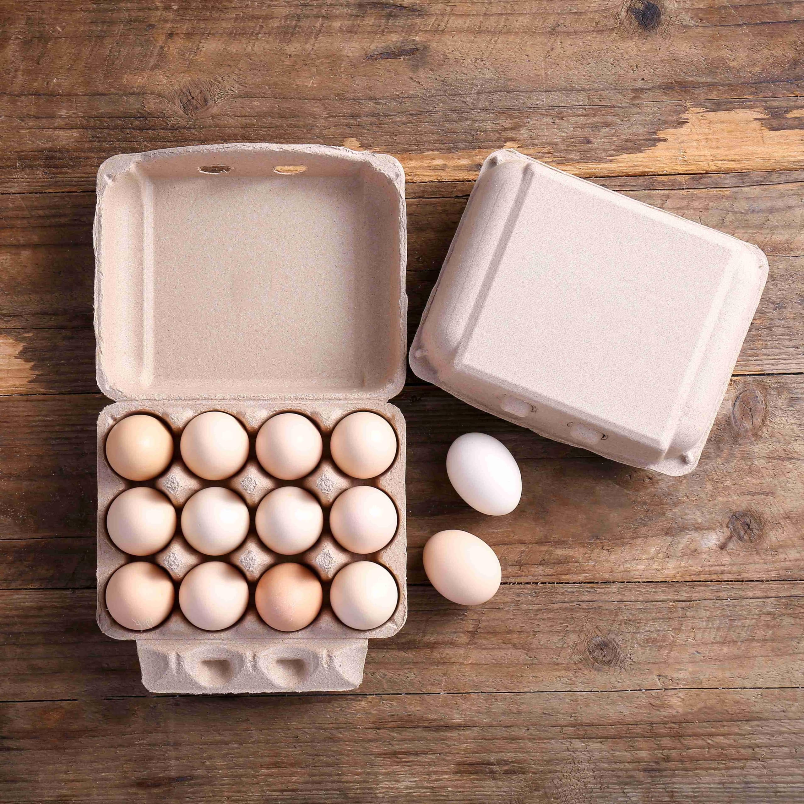 Egg carton, 30 pieces per pack, classic 3×4 design, sturdy construction ...