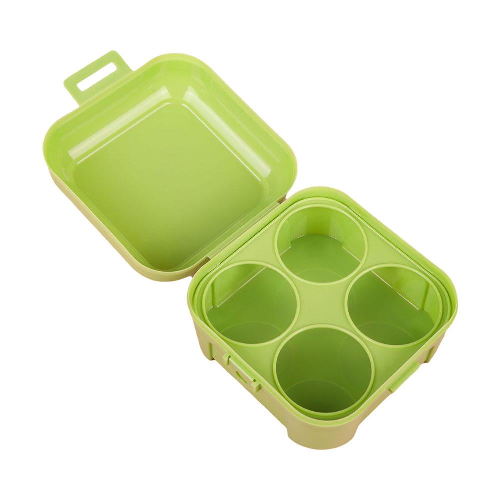 Egg carton 4 Compartments Egg Organizer Colorful Egg Box w Storage K3N2 ...