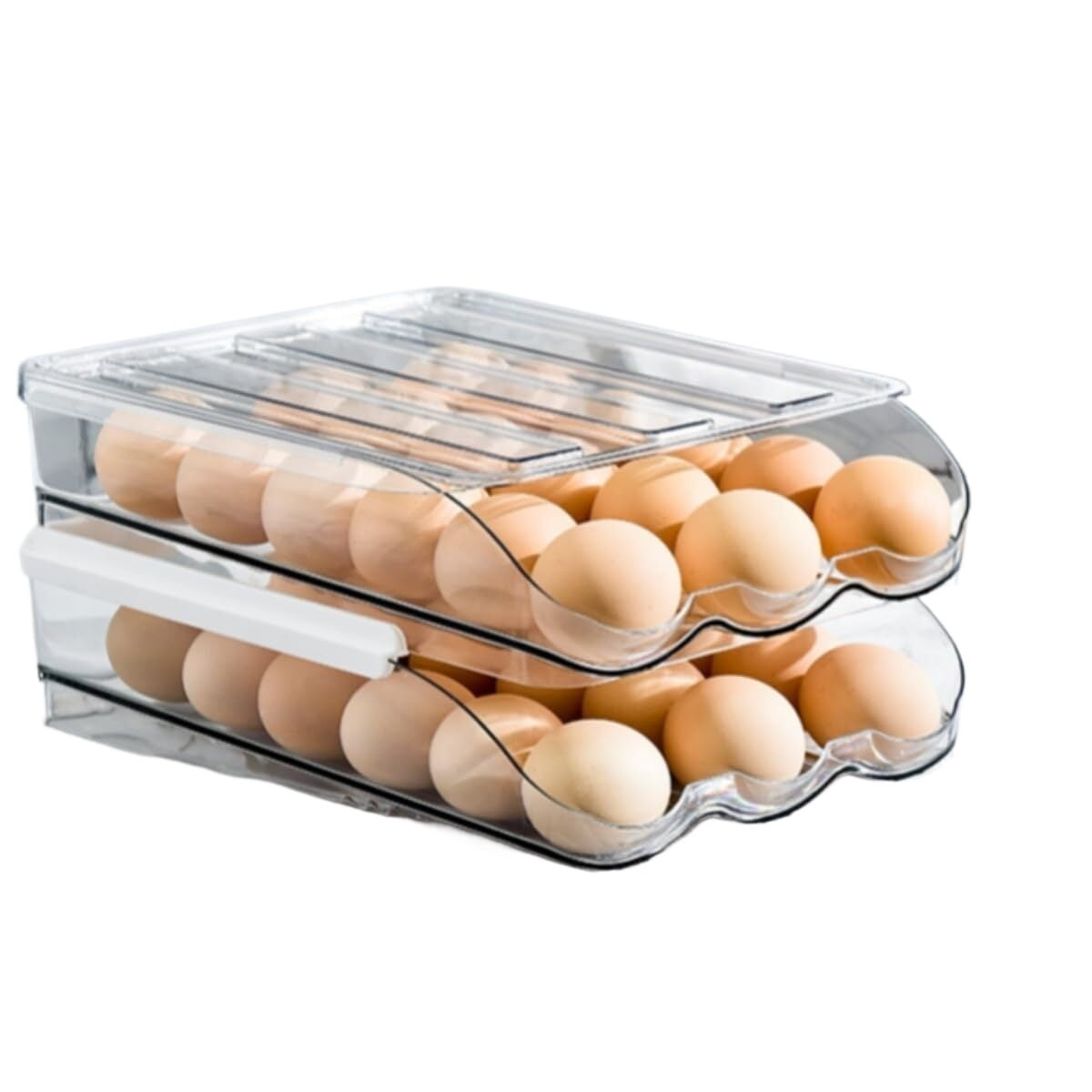 A Egg holder for fridge, Egg organizer for refrigerator, Automatic ...