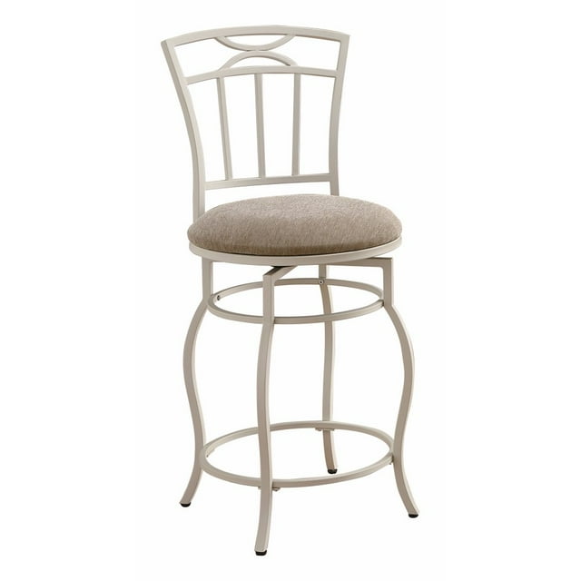 Egg shell Counter Height Stool, Cream & White - Walmart.com