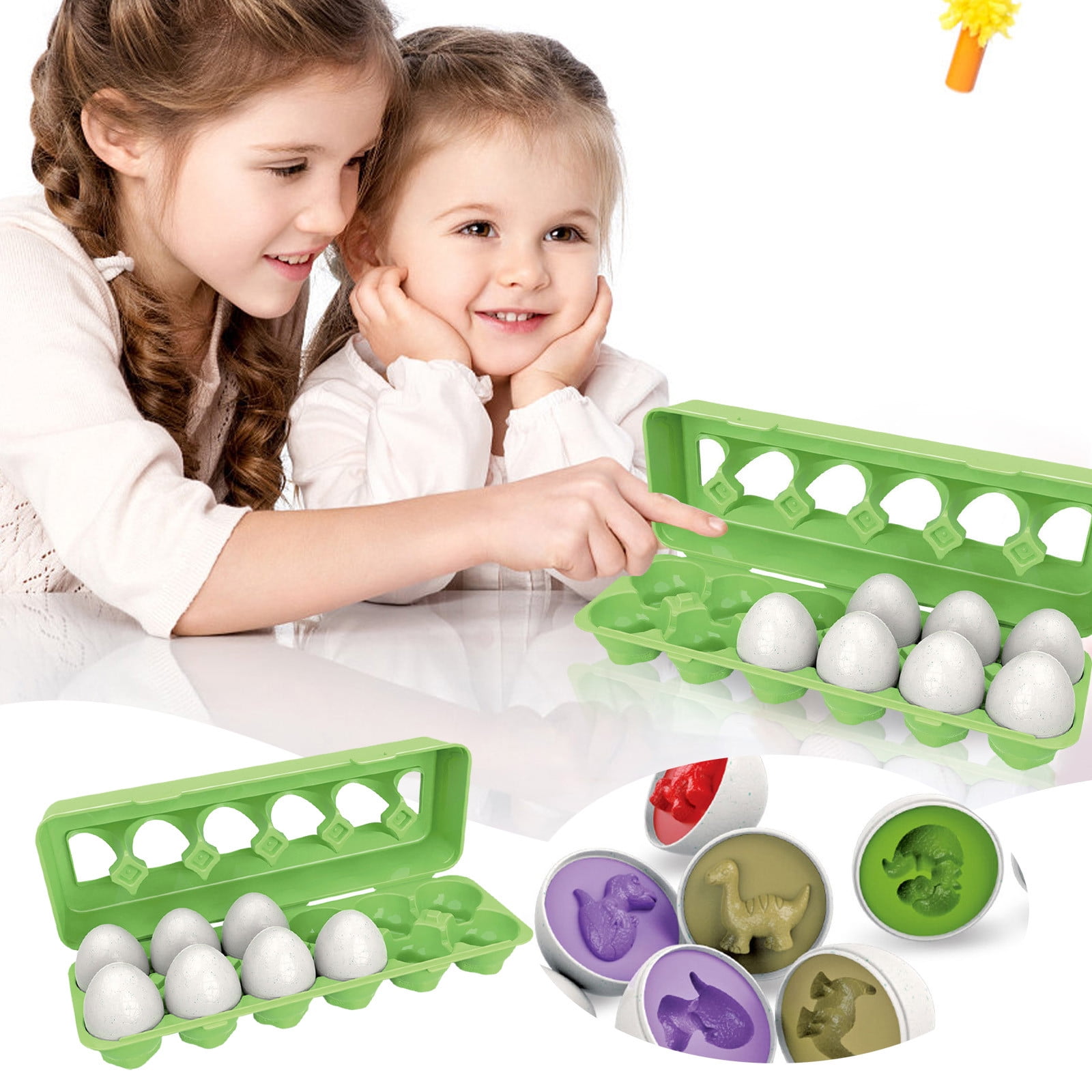 Egg toy,Puzzles for toddlers 1-3,Shape Puzzle,toy Eggs,Matching Eggs ...