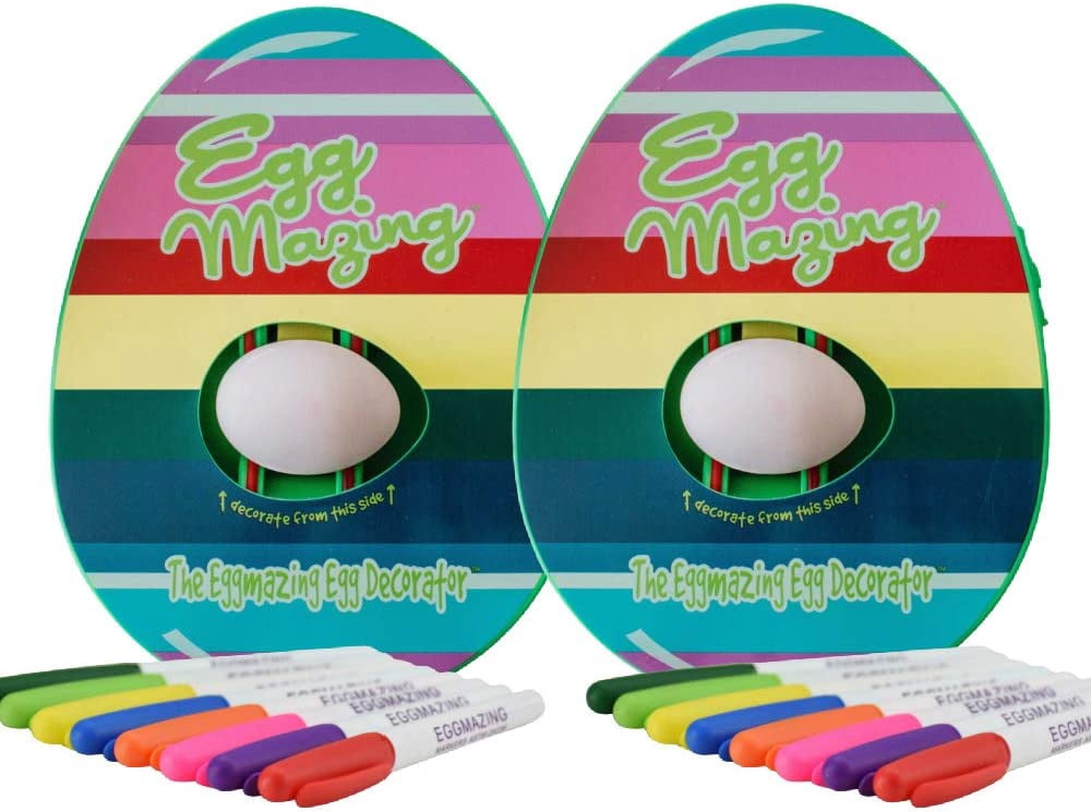 EggMazing Easter Egg Decorator Kit Arts and Crafts Set, 8 Markers (2 ...