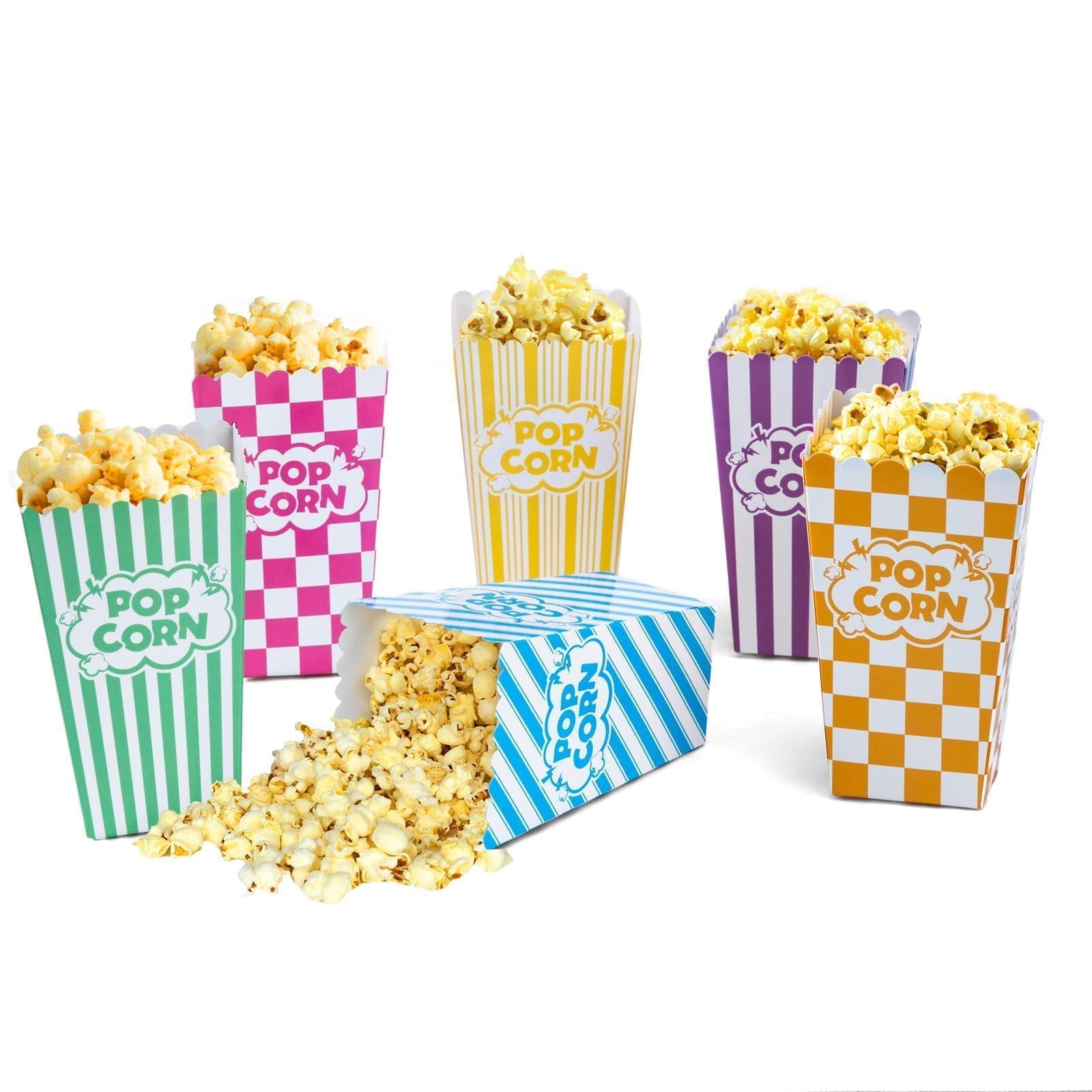 EggSun 48Packs Mini Pastel SSF20 Popcorn Boxes Candy Treat Containers ...