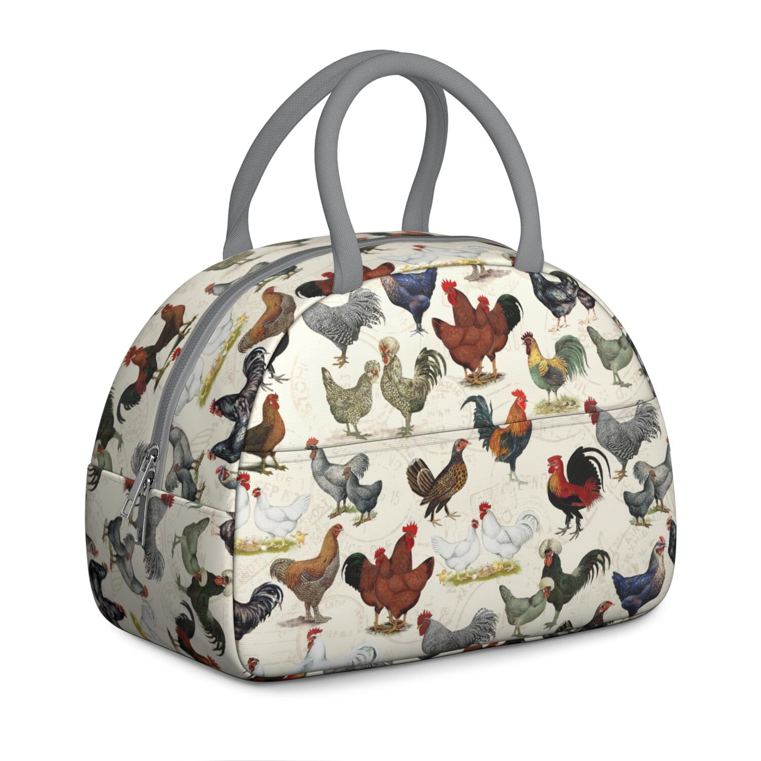 Eggcellent Chicken Lunch Bag – Rustic Farm Style with Cute Hens and ...