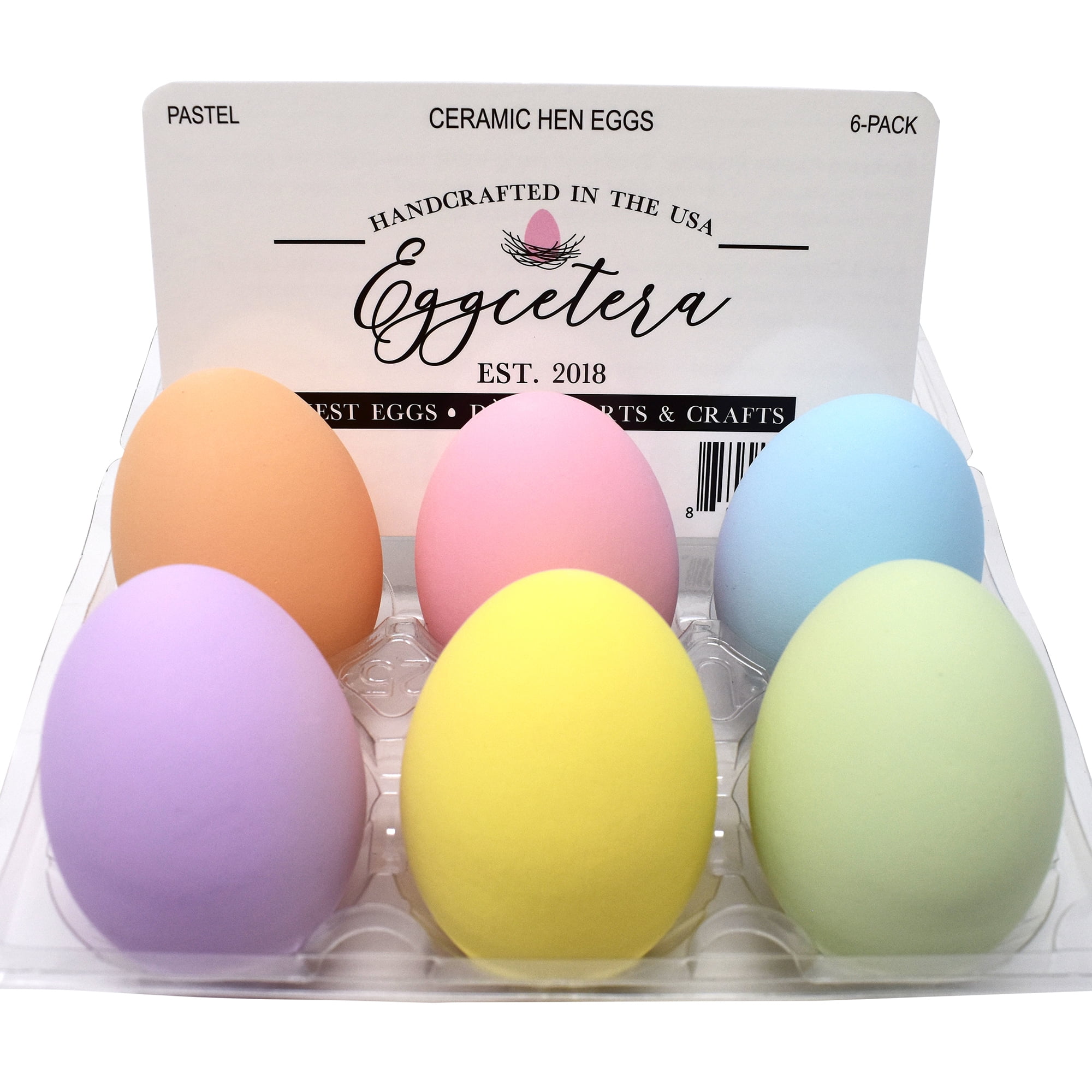 Eggcetera Ceramic Nest Eggs Easter Fake Nesting Chicken Eggs Decor ...