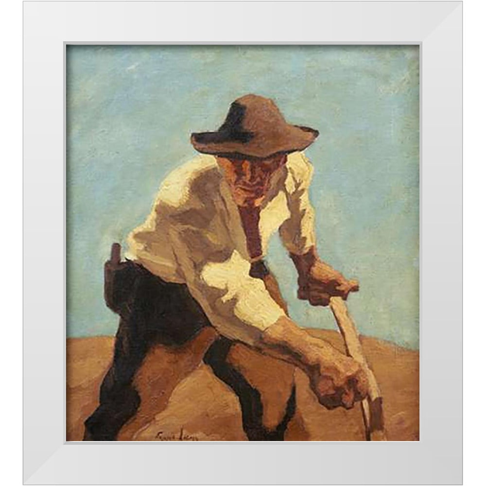 Egger-Lienz, Albin 20x22 White Modern Wood Framed Museum Art Print ...