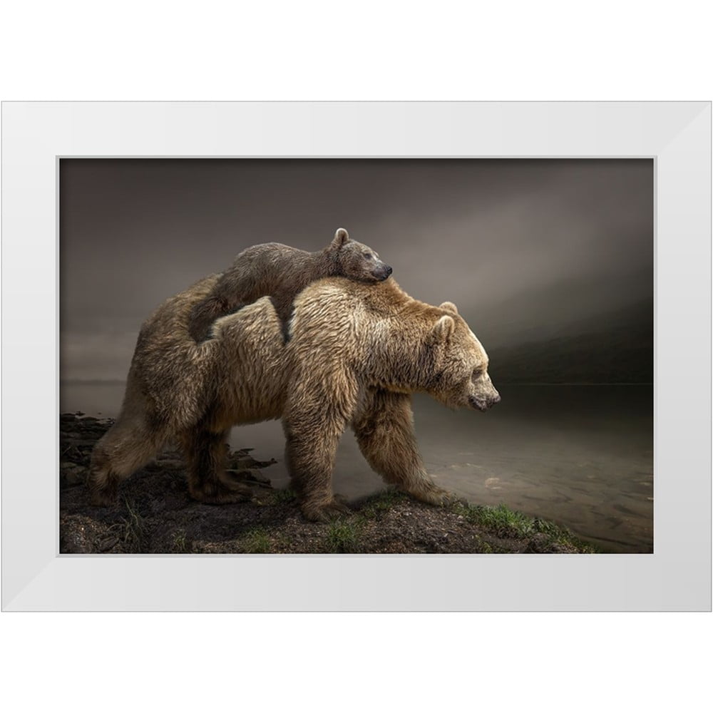 Egger, Marcel 14x11 White Modern Wood Framed Museum Art Print Titled - Babybear - Walmart.com