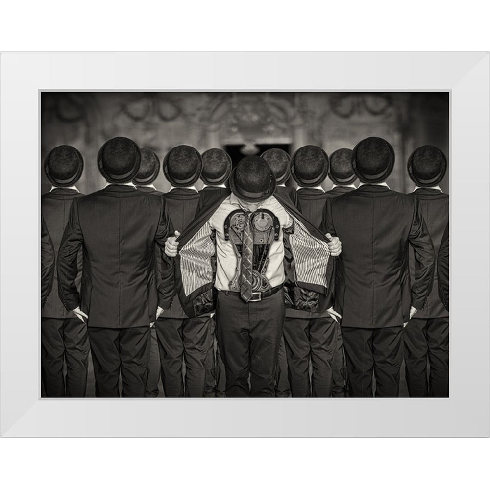 Egger, Marcel 18x15 White Modern Wood Framed Museum Art Print Titled - Lookinside - Walmart.com