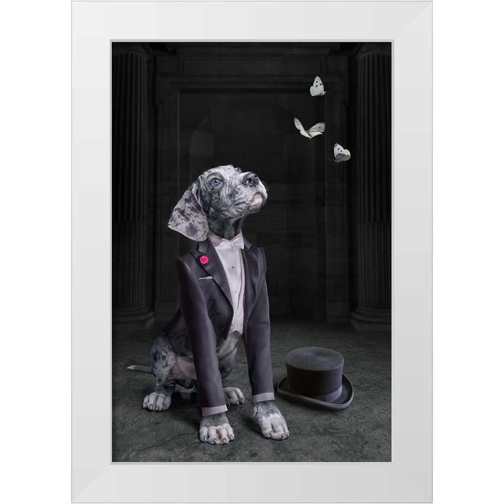 Egger, Marcel 23x32 White Modern Wood Framed Museum Art Print Titled - LordDog - Walmart.com