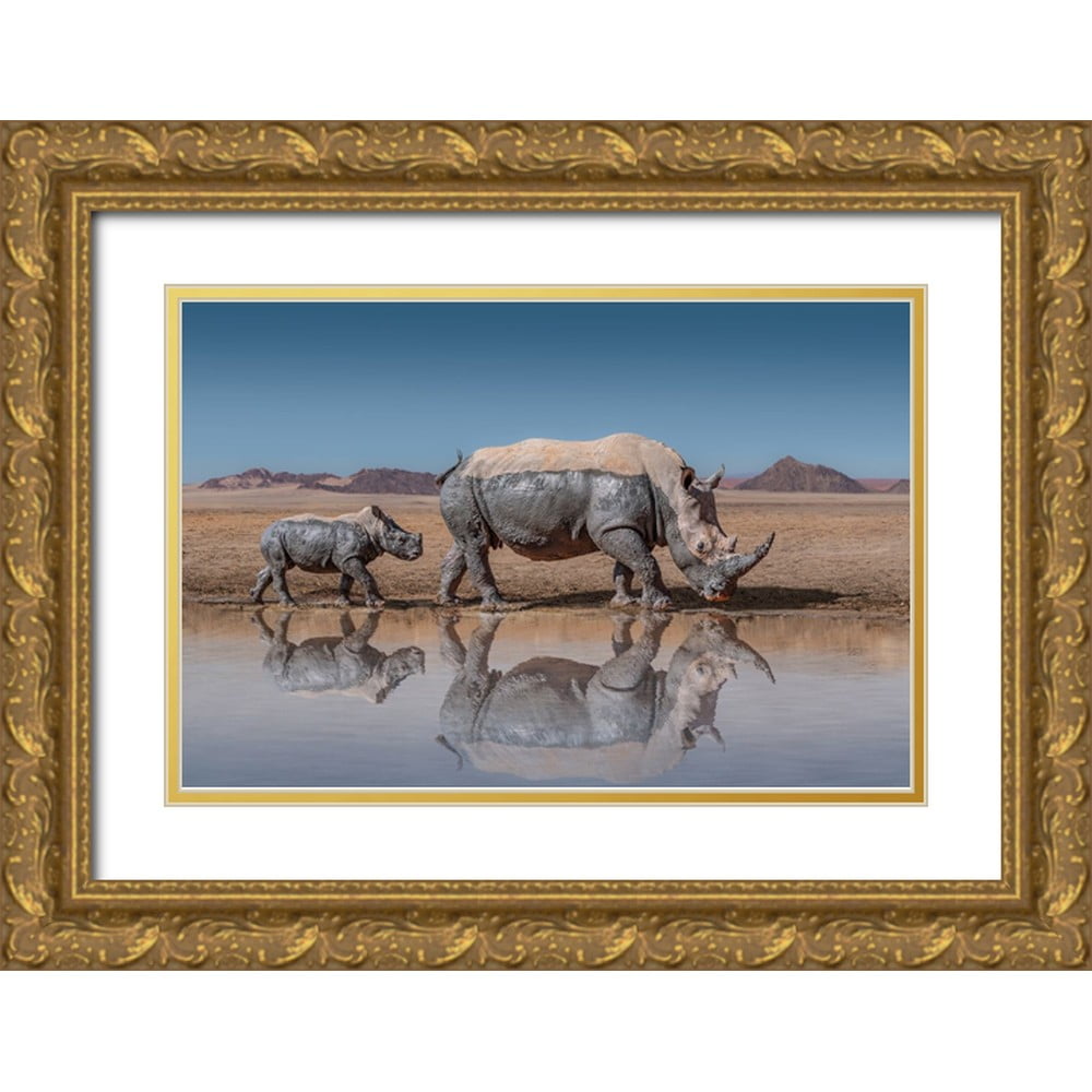 Egger, Marcel 32x23 Gold Ornate Wood Framed with Double Matting Museum ...