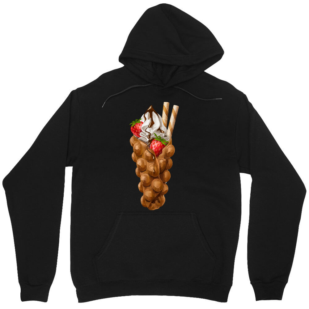 Eggette Bubble Waffle Strawberry Cream Egg Bubble Waffle Vani Graphic ...