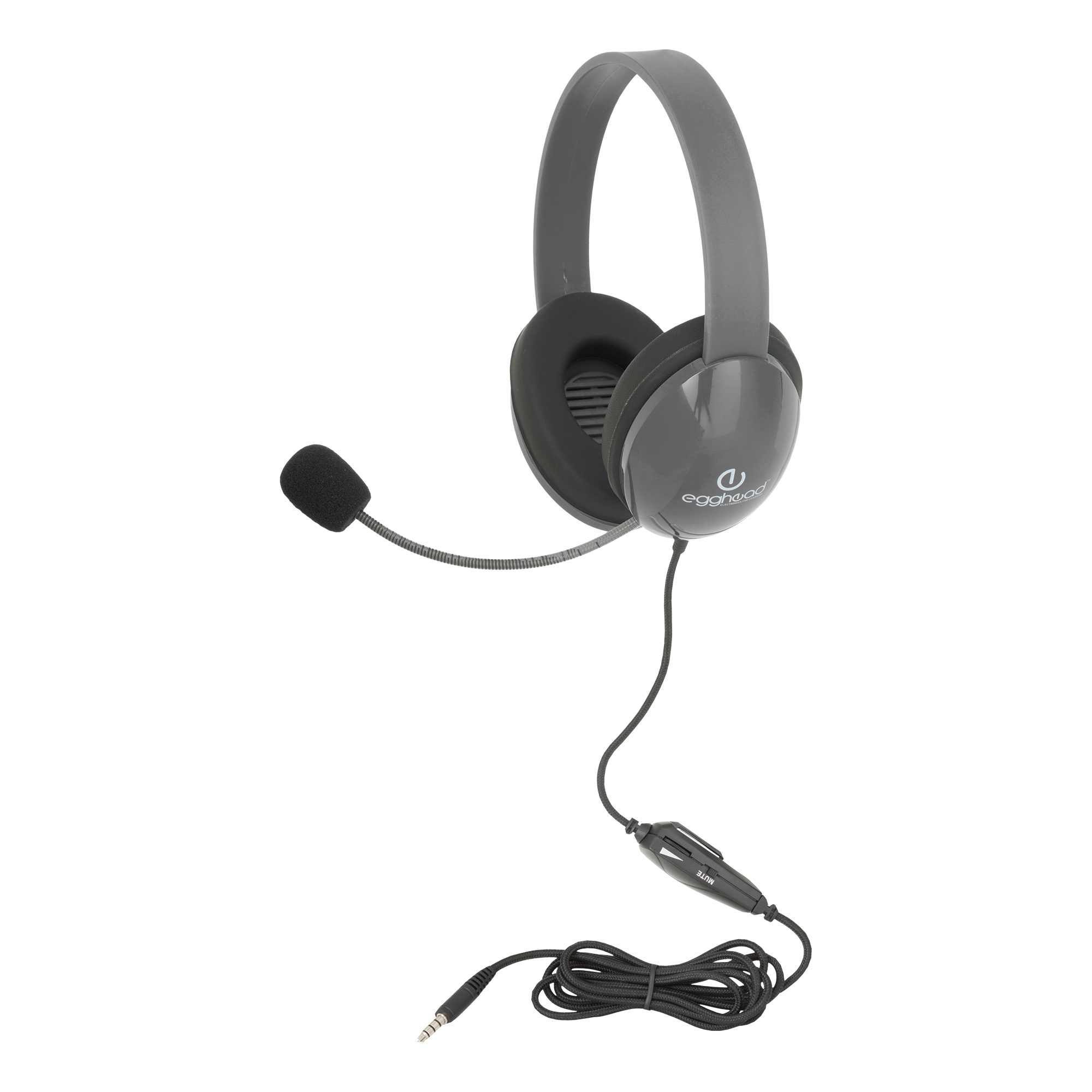 Egghead Heavy Duty Mobile-Ready Kids Headphones w/ Boom Microphone ...