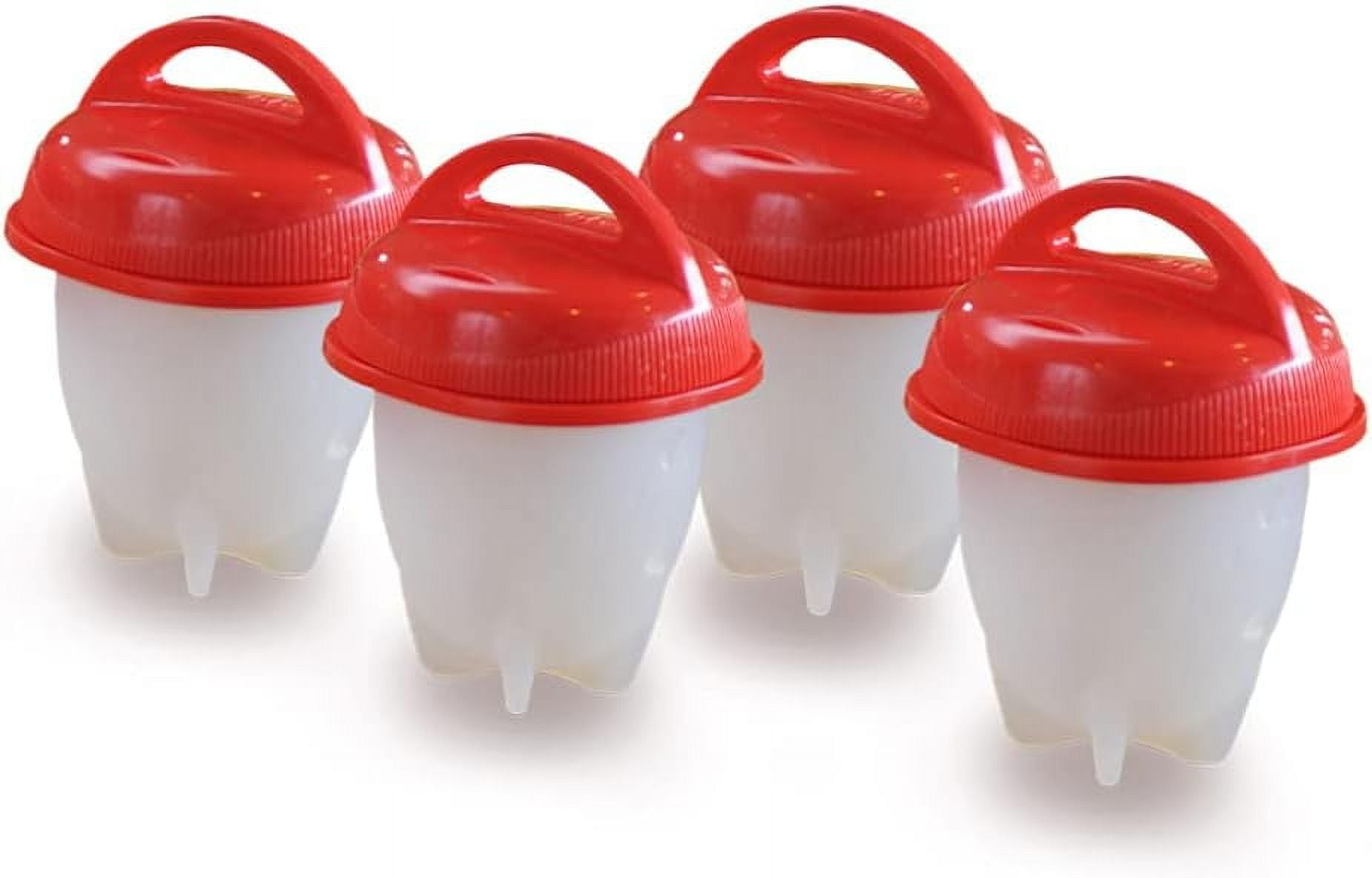 Egglettes Egg Cooker - Hard Boiled Eggs without the Shell, 4 Egg Cups ...