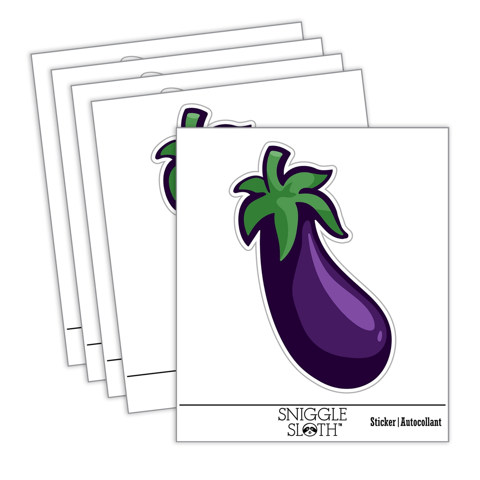 Eggplant Garden Vegetable Car Window Bumper Water Bottle Phone Tablet ...