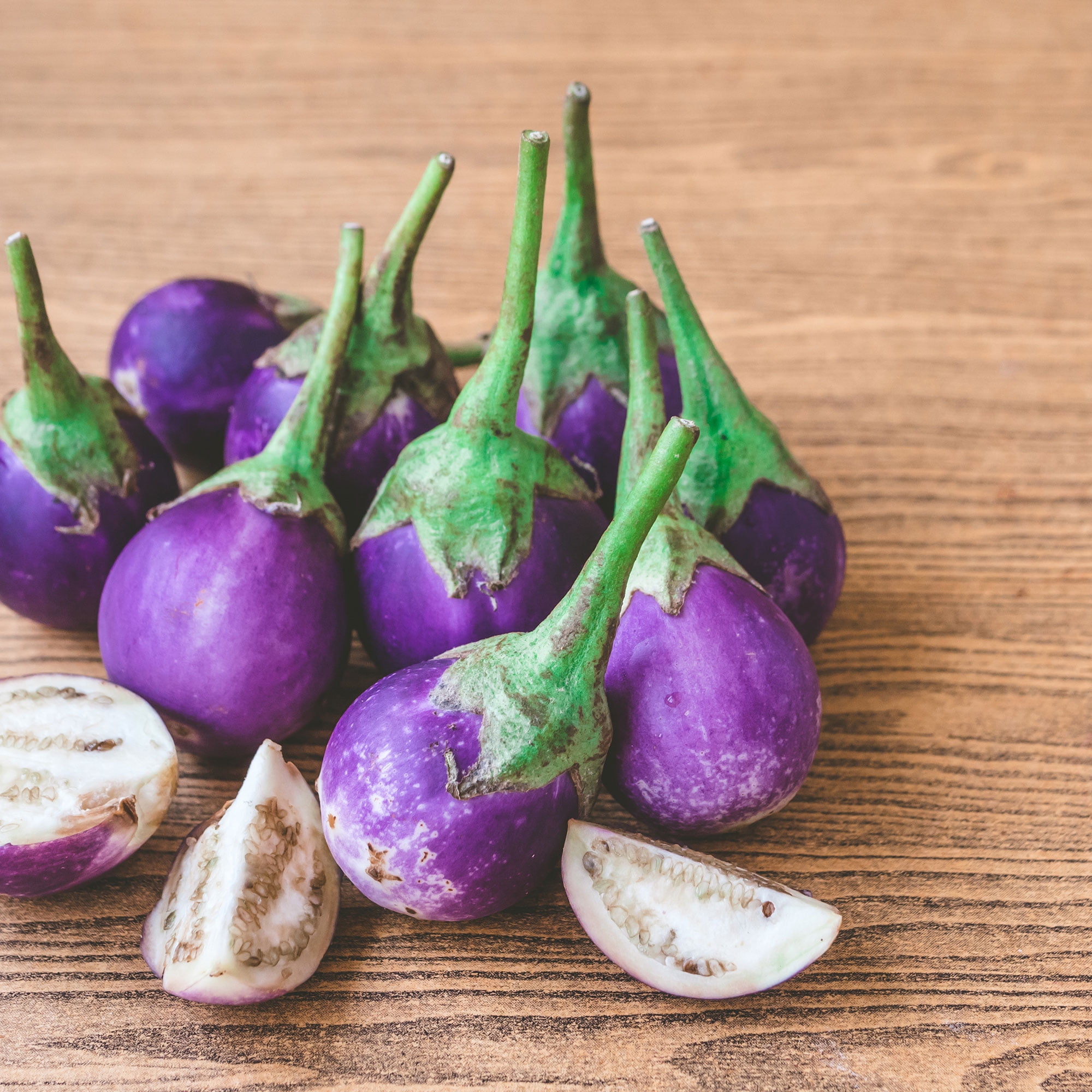 Eggplant Seeds - Round Mauve - 1 Oz ~6500 Seeds - Solanum melongena ...