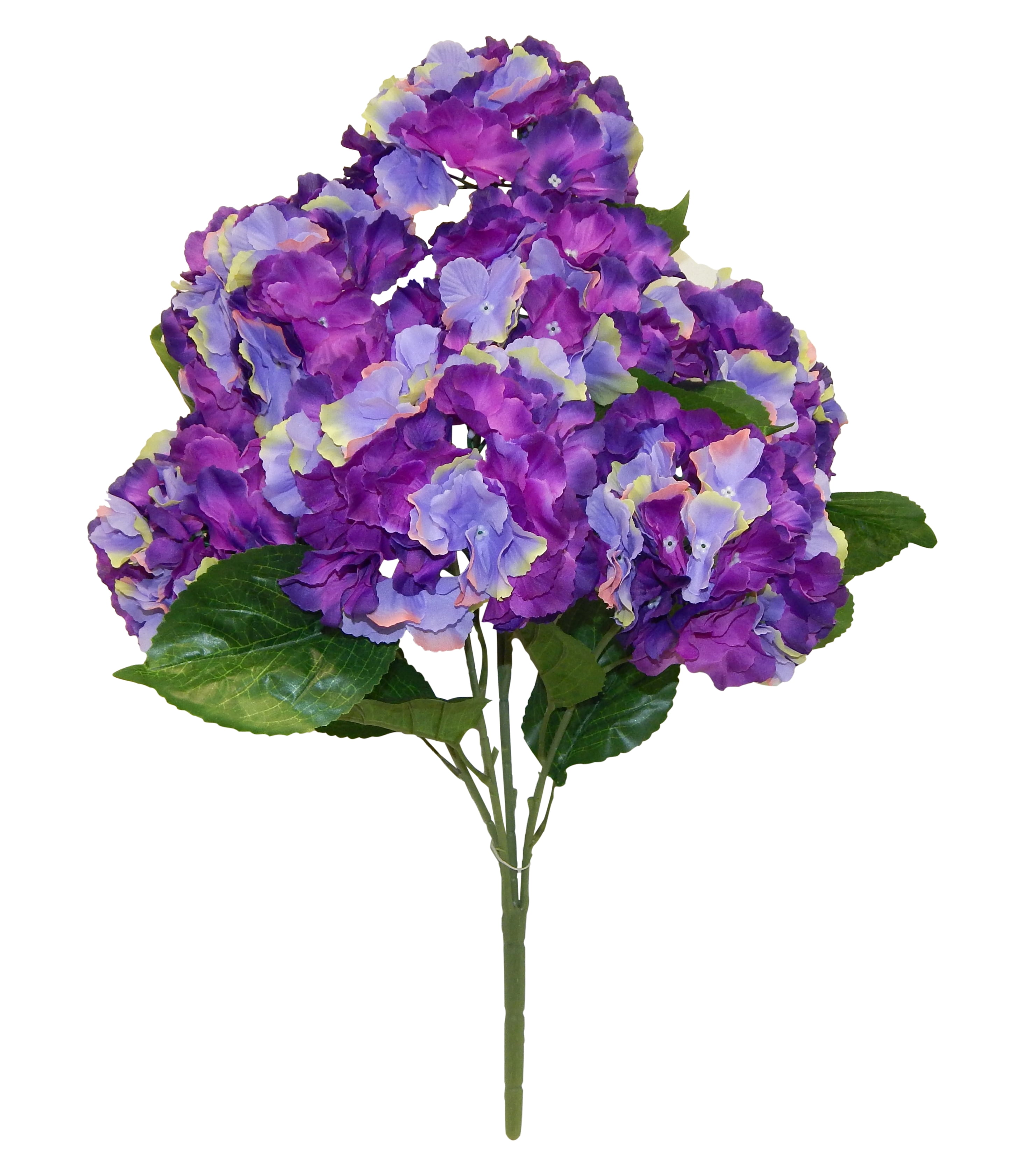 Eggplant Violet Hydrangea 25in Artificial Polysilk Faux Fake Flower ...