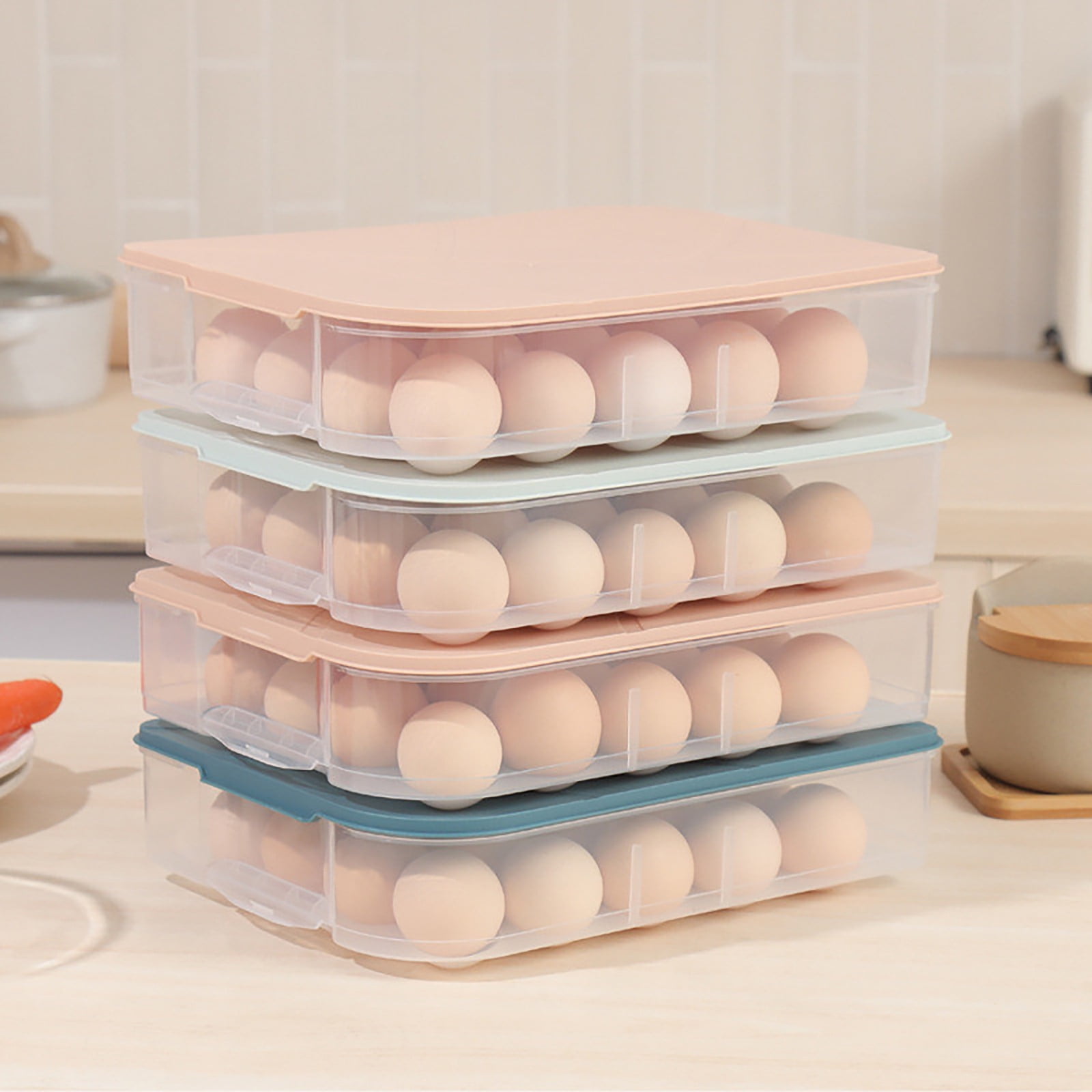 Eggs Box Refrigerator Fresh Portable Picnic Storage Kitchen, 20 Eggs ...