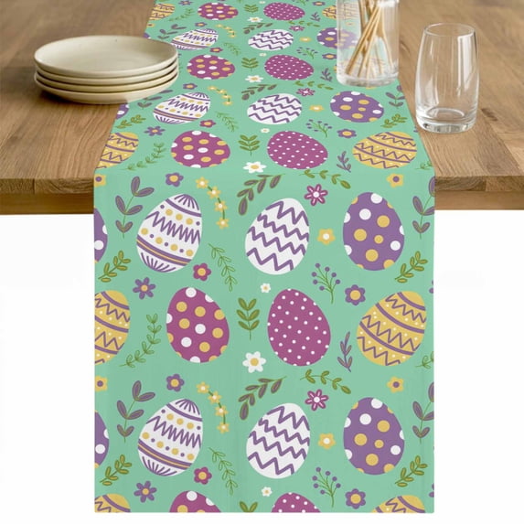Eggs Easter Table Runner 72 Inches Long Farmhouse Dress Scarves ...