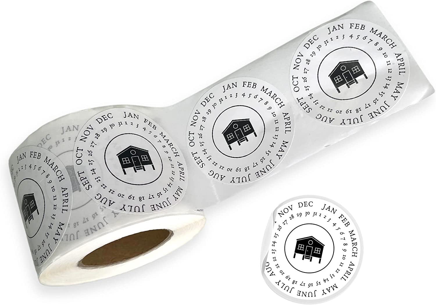 Eggs Laid On Date Stickers 350 Pc Roll 2" Round Stickers Farm Fresh ...