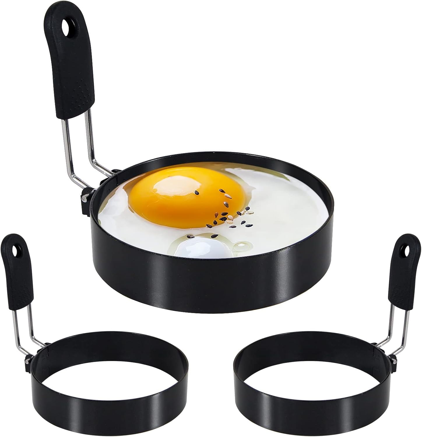Eggs Rings, 4 Pack Stainless Steel Egg Cooking Rings, Stainless Steel ...