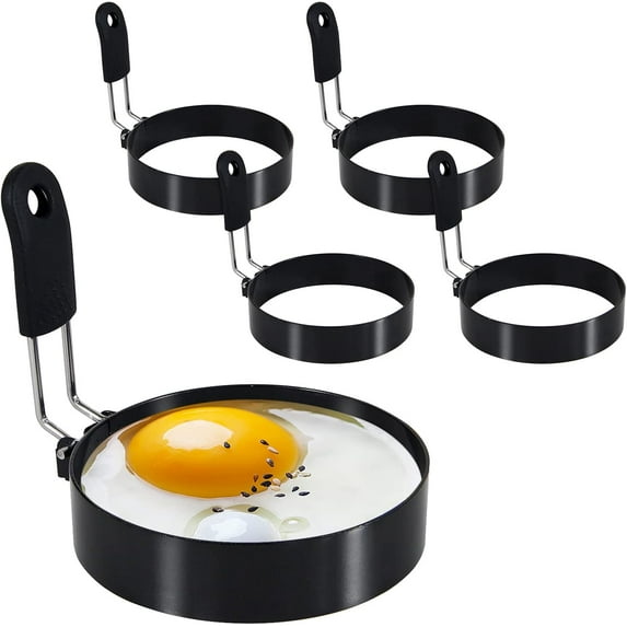 Eggs Rings, 4 Pack Stainless Steel Egg Cooking Rings, Stainless Steel ...