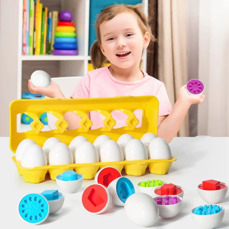 Eggs Screws 3D Puzzle Montessori Learning Education Math Toys Kids ...