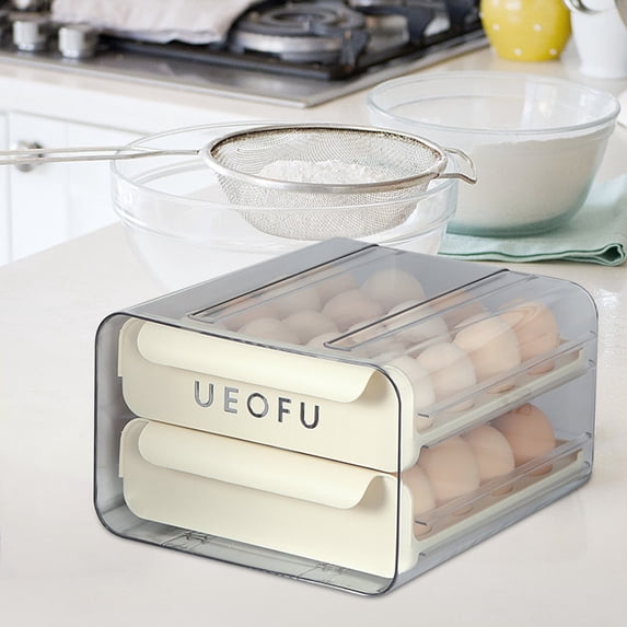 Eggs Storage Box Container - 32-Egg Capacity, BPA-Free Plastic, Sealed ...