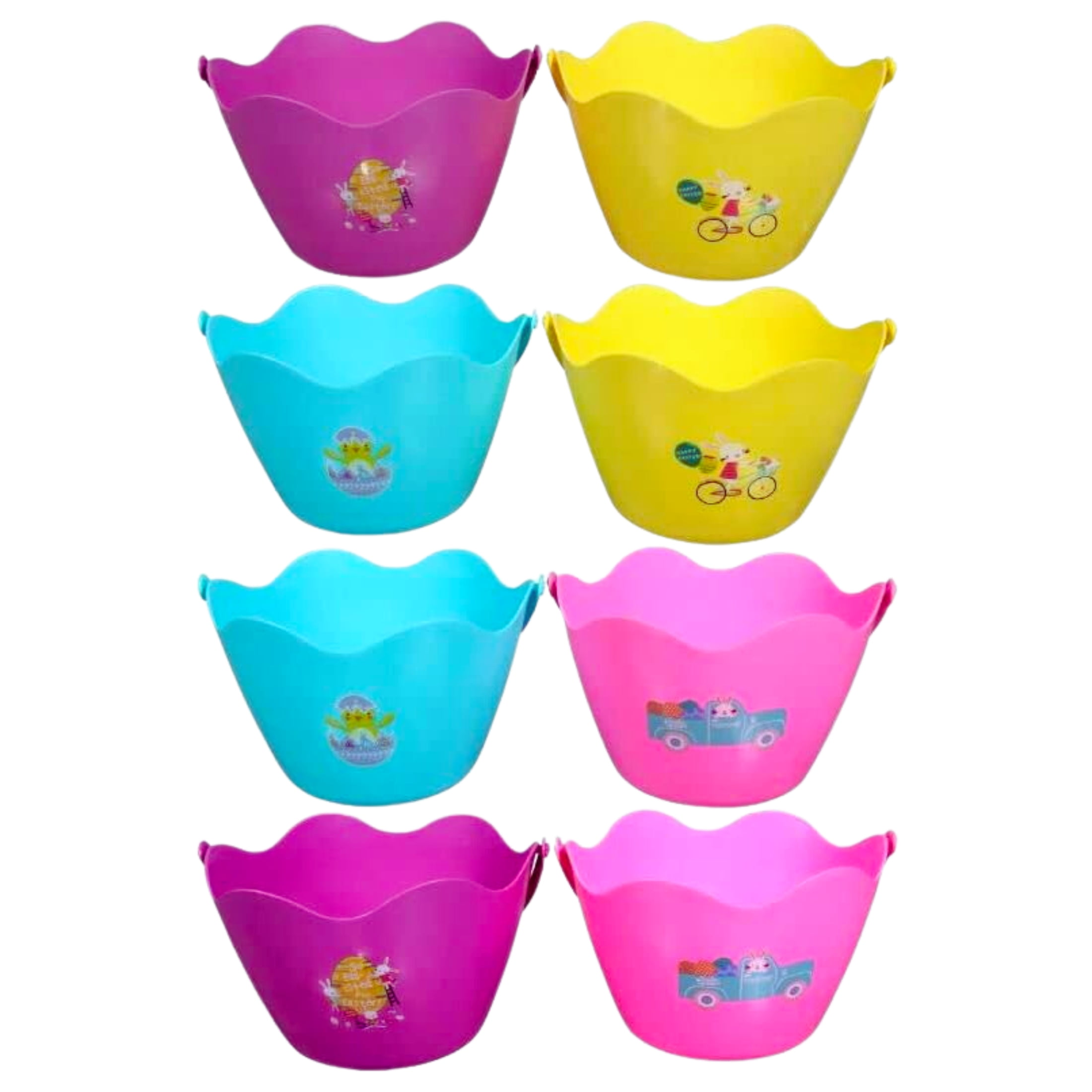 Eggshell Buckets with Bonus Fillable Eggs for Holiday Birthday Spring ...