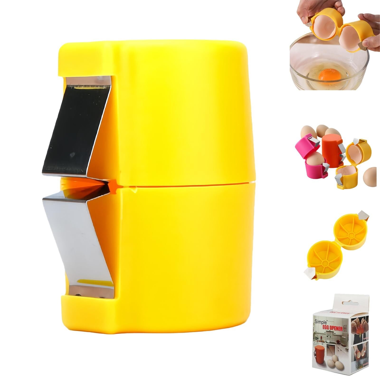 Eggshell Cutter for Raw Eggs, Egg Shell Opener, Egg Cracker Tool for ...