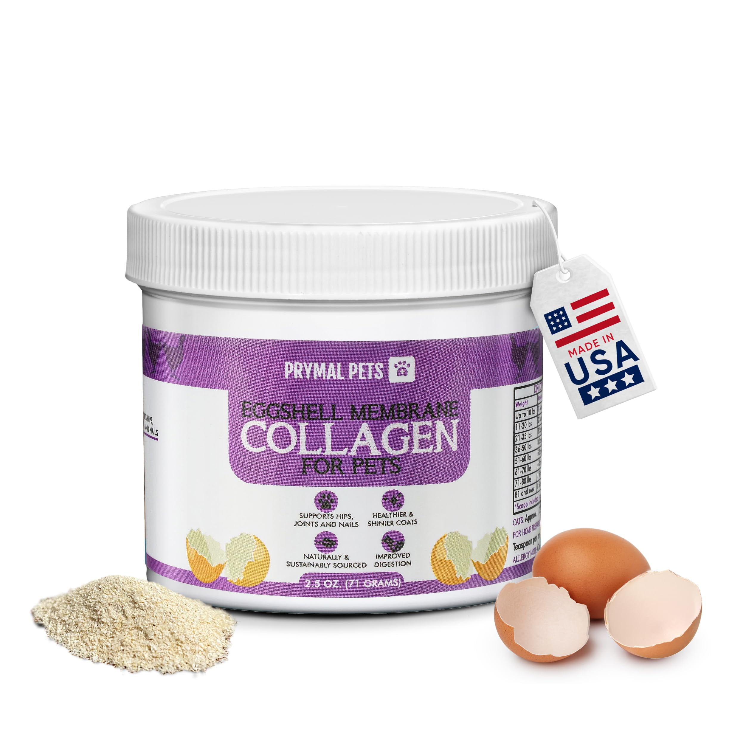 Eggshell Membrane Collagen for STF9 Dogs - Non-Gelatin and Non-Bone ...