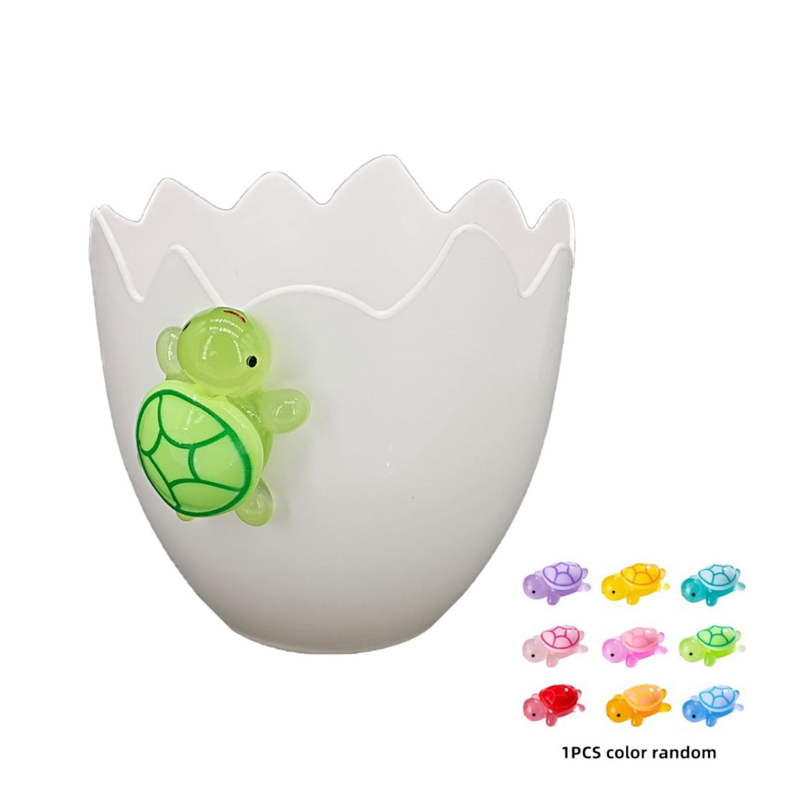 Eggshell Planter Easter Small Pot with Turtle Novelty Holder Decorative ...