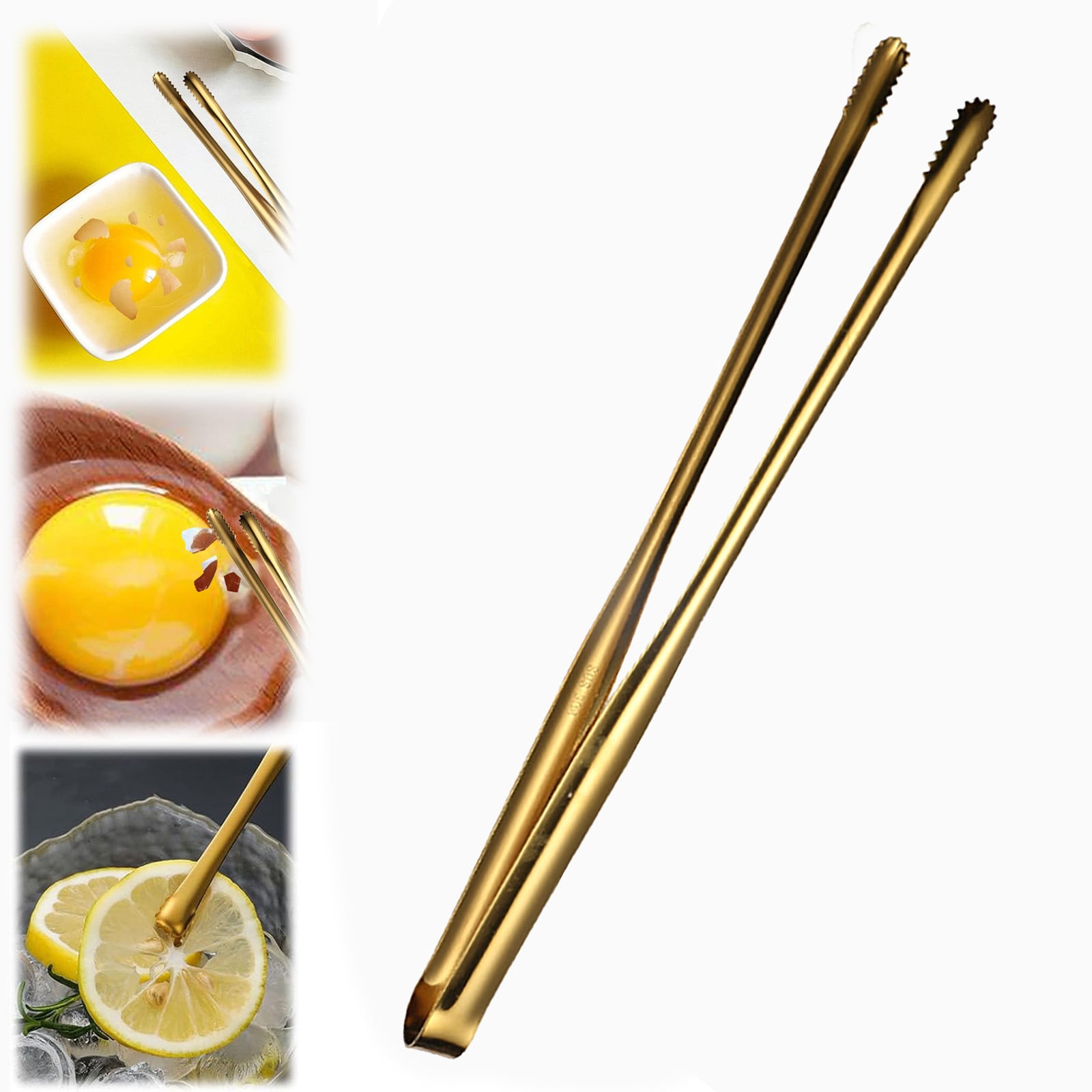 Eggshell Removal Tool - Barbecue Tongs Food Clip Stainless Steel Food ...