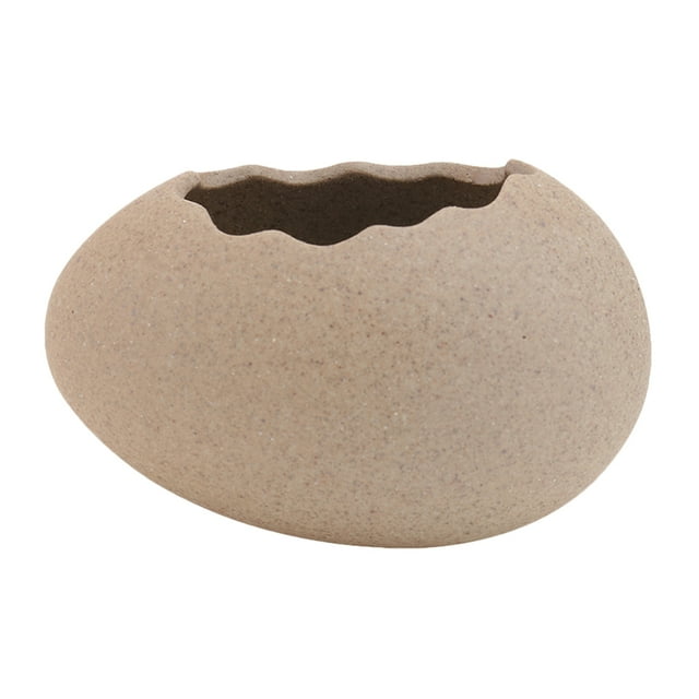Eggshell Shaped Bowl Dessert Snack Bowl Eggshell Ceramic Hydroponic Flower Vase - Walmart.com