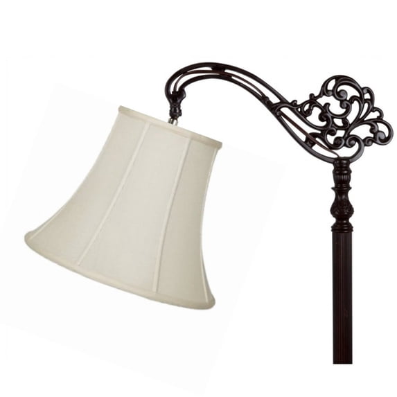 Eggshell Silk 10 Inch Bell Lampshade with Uno Fitter - Walmart.com