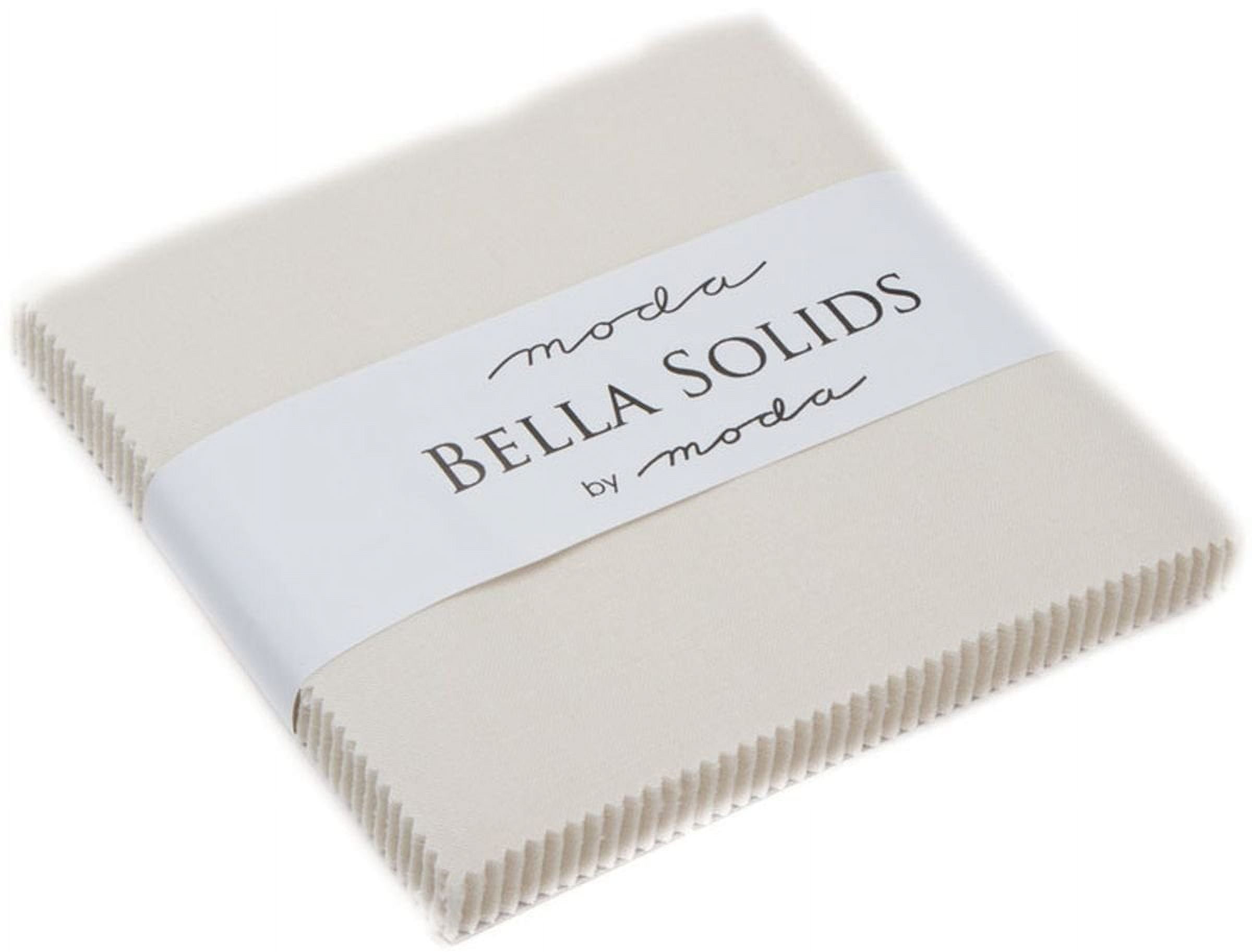 Eggshell White Moda Bella Solids Charm Pack by Moda Fabrics; 42-5 ...