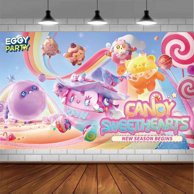 Eggy Backdrop Banner Party Supplies Poster Movie Theme Background for ...
