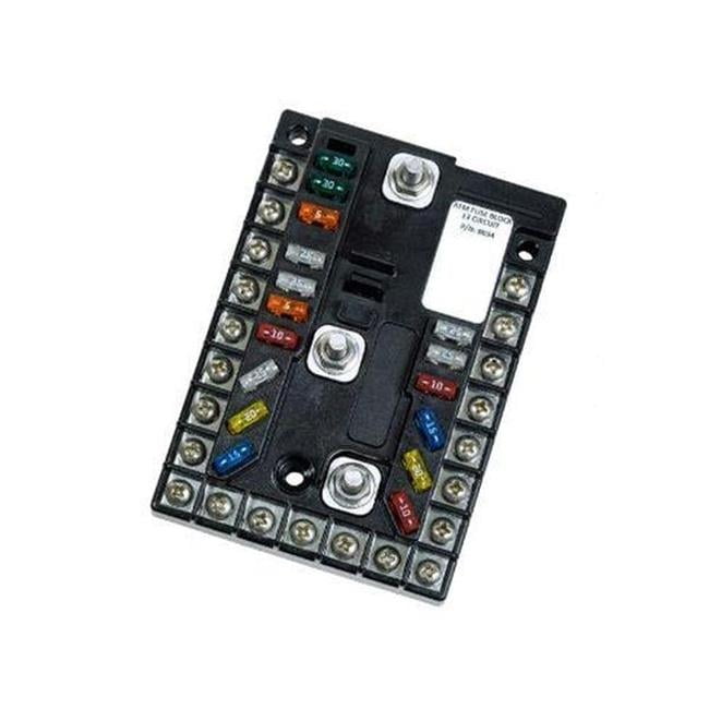 Egis EGIS-8034B 200A 13-Circuit Fuse Block with Ground Bus & Blown LED ...