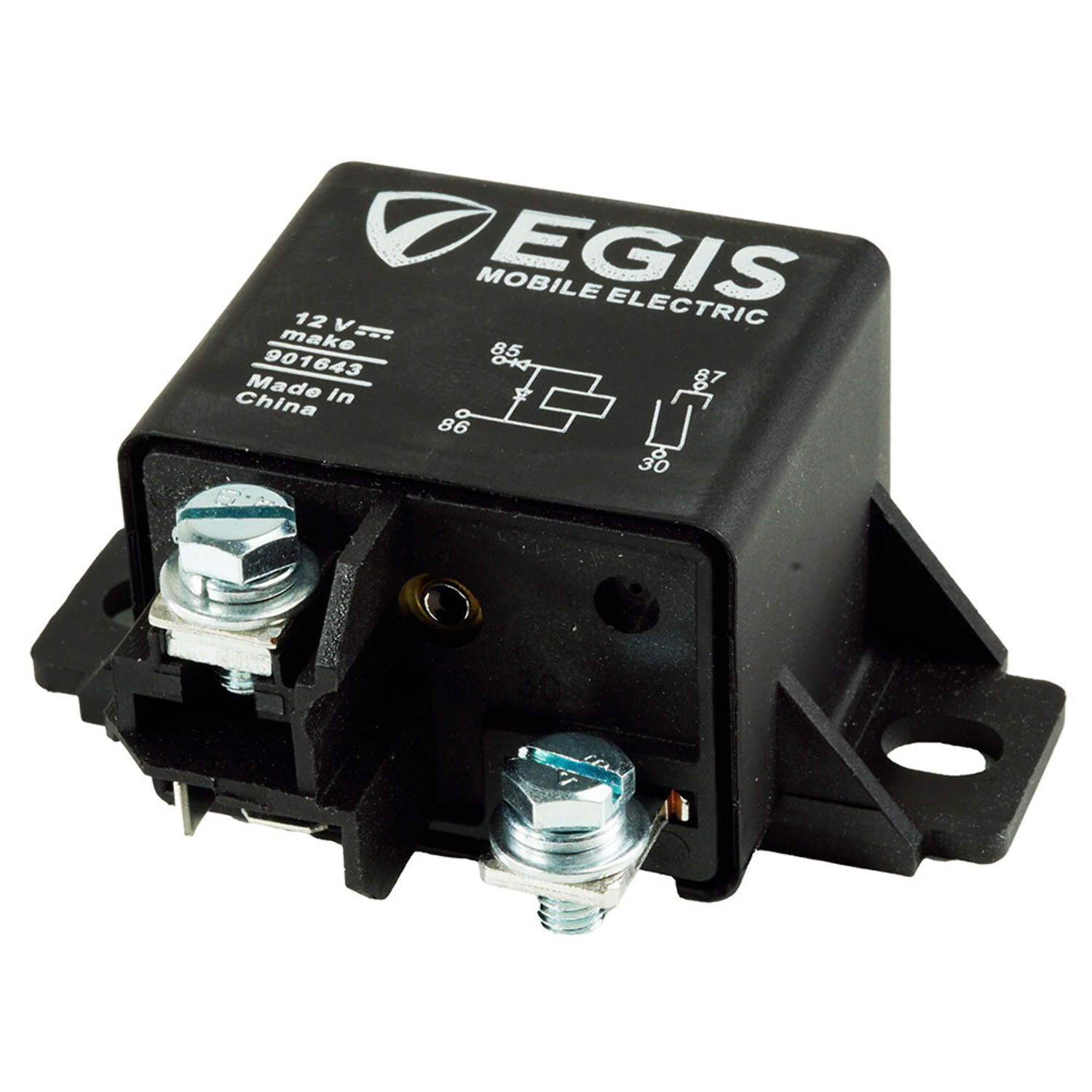 Egis Mobile Electric 901643 Relay 12V - 75A with Dual Diode - Walmart.com