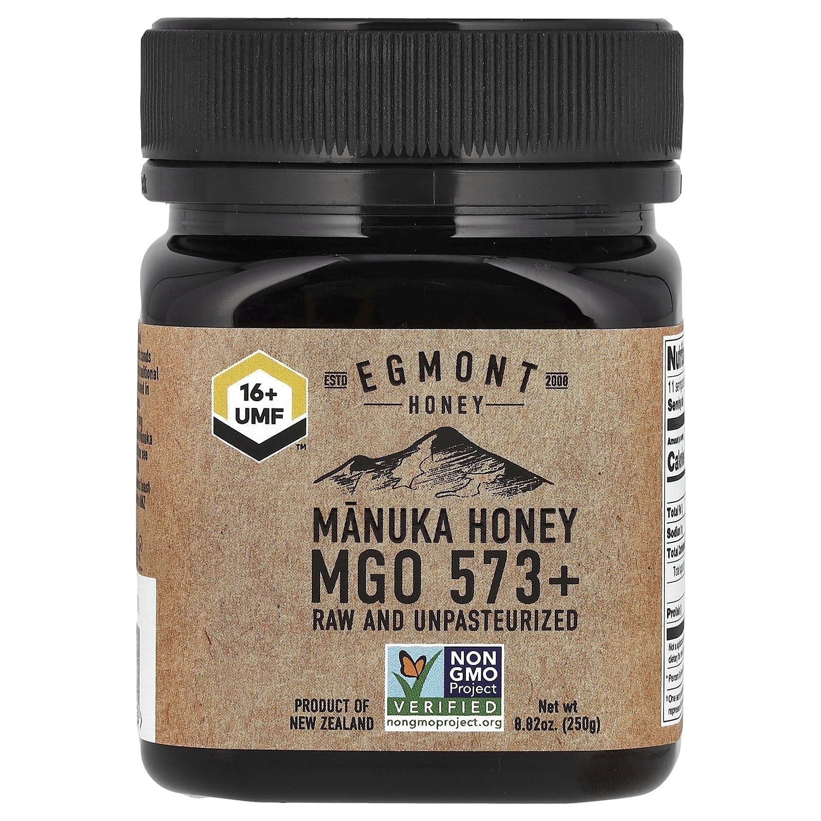 Egmont Honey, Manuka Honey, Raw And Unpasteurized, UMF 16+, MGO 573+, 8.82 oz (250 g) Pack of 3 ...