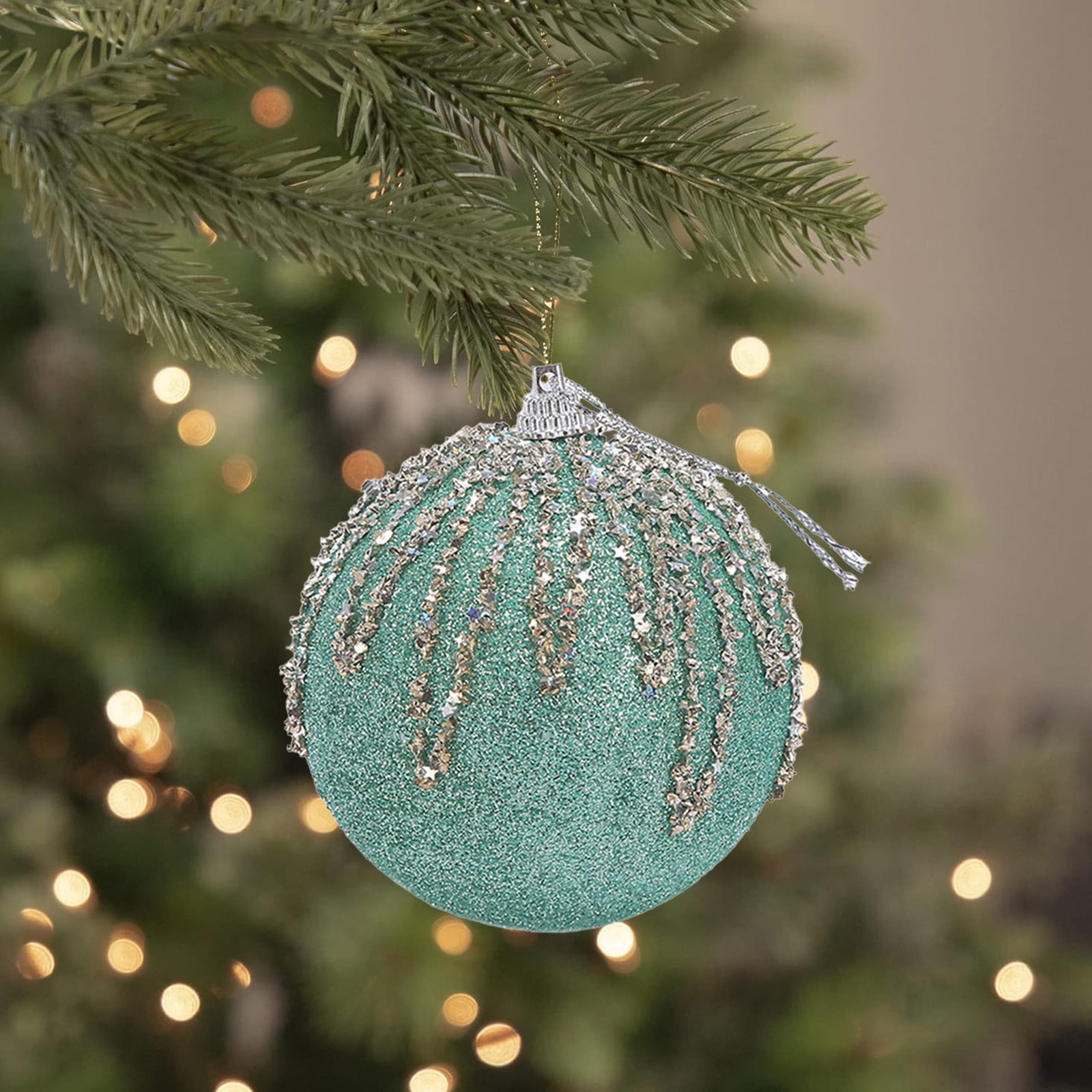 Egmy 3.94 Inch Beryl Christmas Ball Set, Two Sets of Christmas Tree ...
