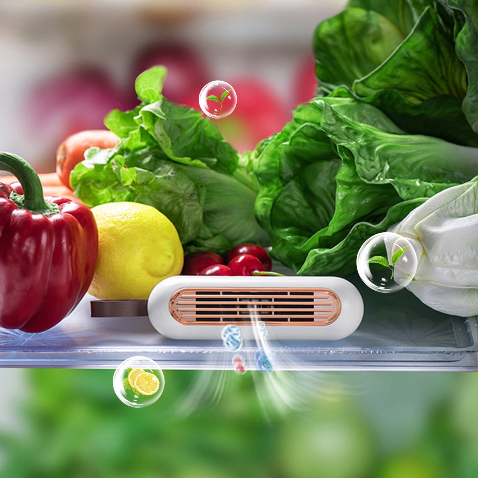 Egmy Fridge Deodorizer, Mini USB Rechargeable Reusable Refrigerator ...