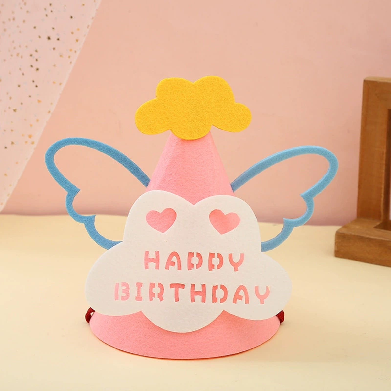 Egmy1 Felt Birthday Party Hats for Kids and Adults, Reusable Party ...