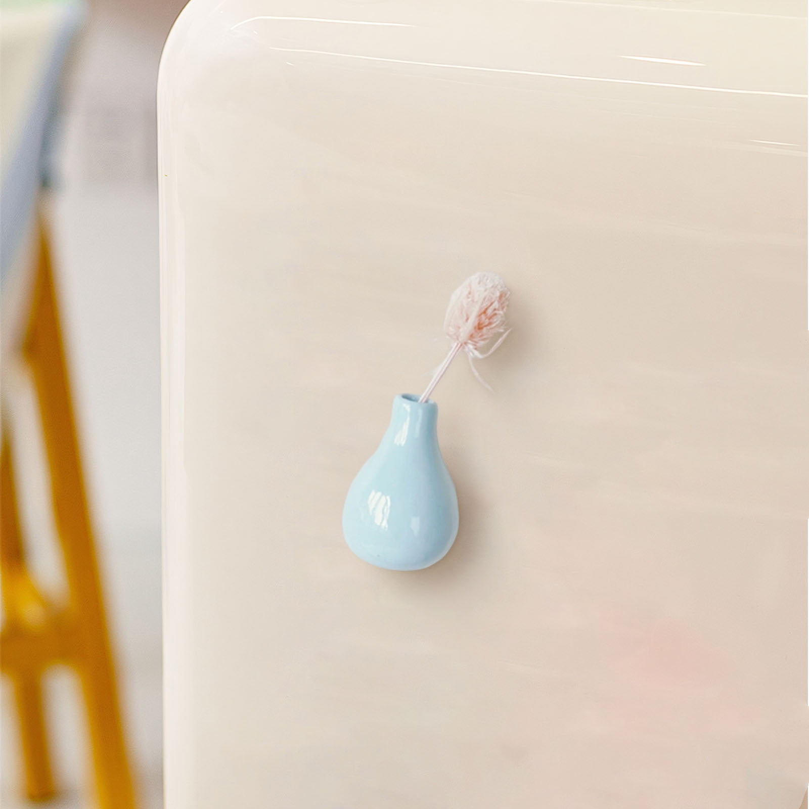 Egmy1 Mini Ceramic Vase Refrigerator Sticker Magnet Three-dimensional ...