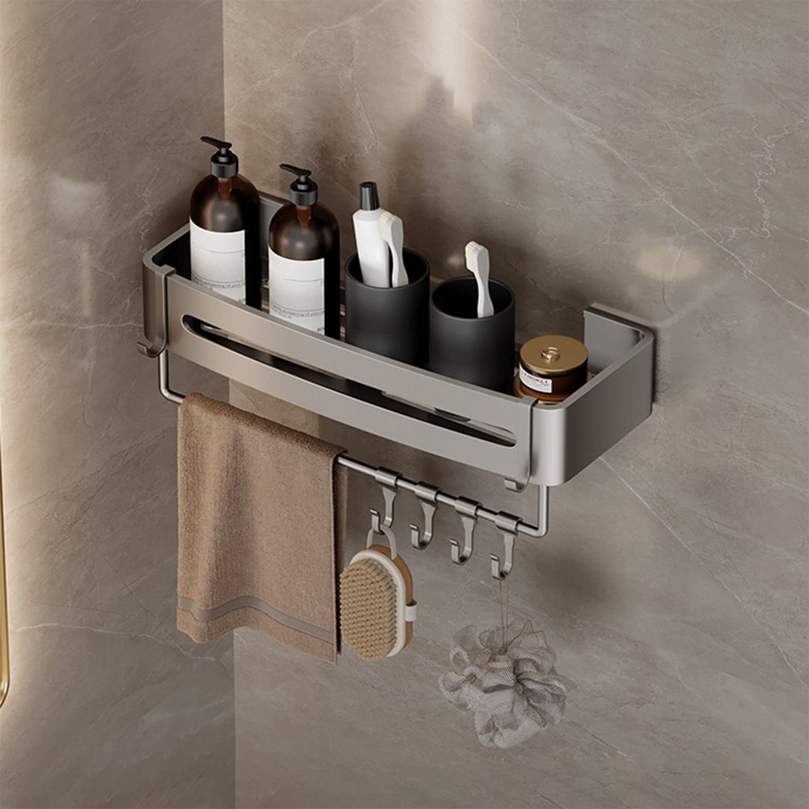 [Egmy1] Shower Trolley Rack Storage Rack Internal Shower Self Adhesive ...