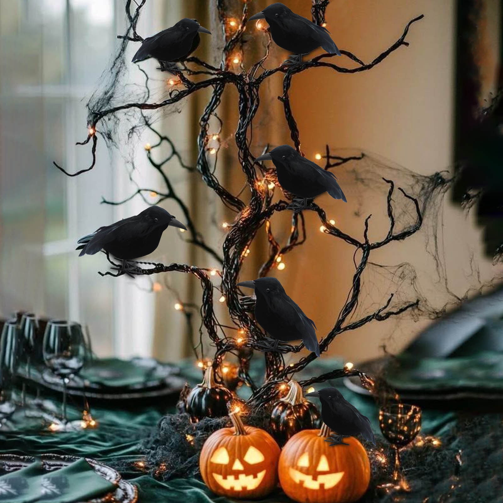 [Egmy1] Simulation Crow Decoration All Saints Crow Props Simulation ...