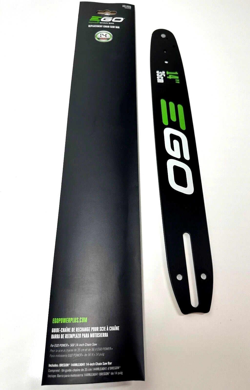 Ego Chain Saw Bar Ag1400 Replacement 14In Oregon Bar Lightweight Double ...