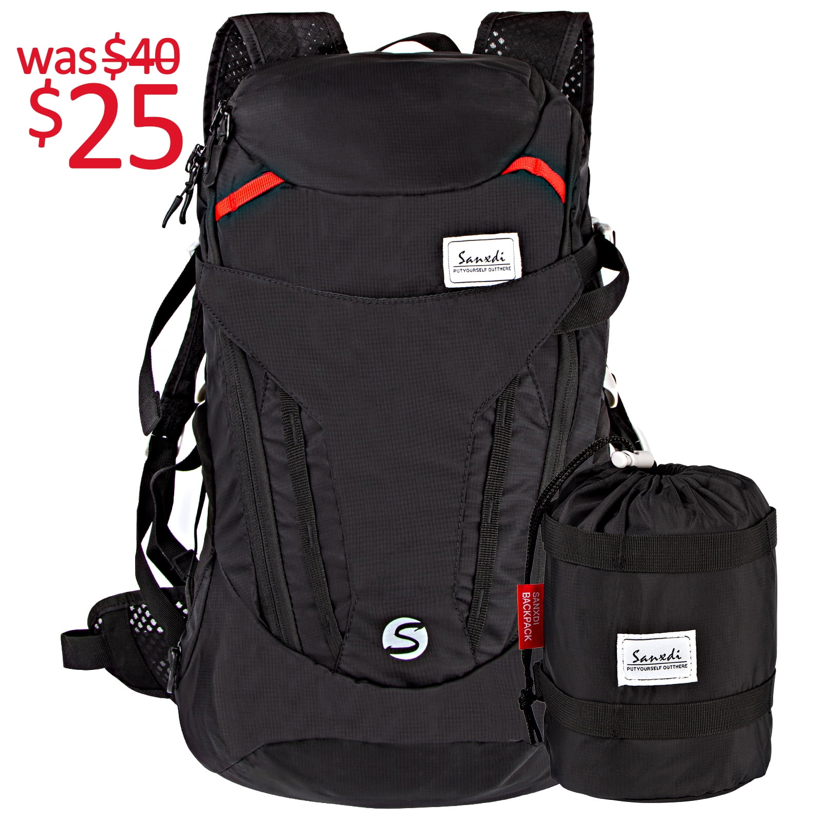 Egoelife Backpack Foldable Sports Daypack Outdoor Travel Camping Hiking ...